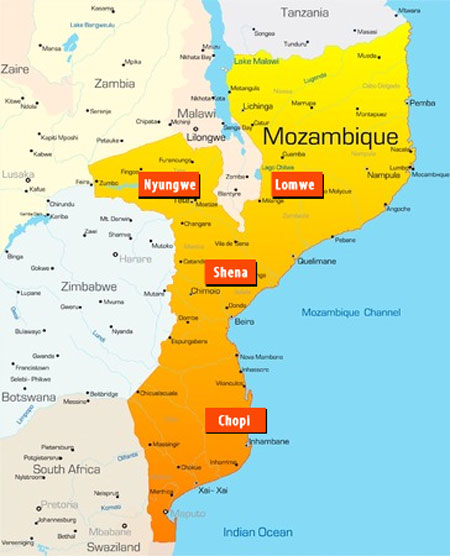 Connaître les dix langues les plus parlées au Mozambique